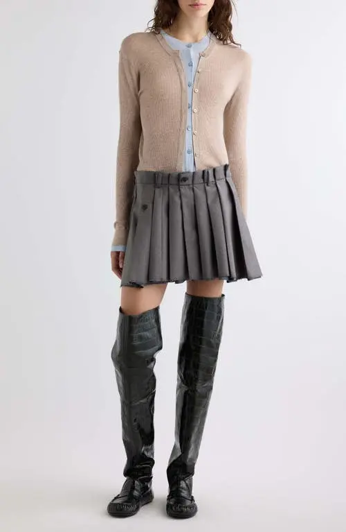 Acne Studios Kalet Silk & Wool Cardigan