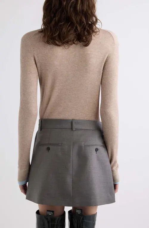 Acne Studios Kalet Silk & Wool Cardigan