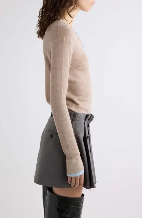 Acne Studios Kalet Silk & Wool Cardigan