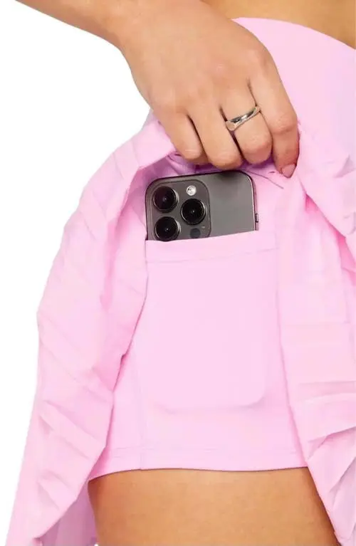FABLETICS Hot Shot Pleated Skirt Ultra Mini - Pink Marshmallow
