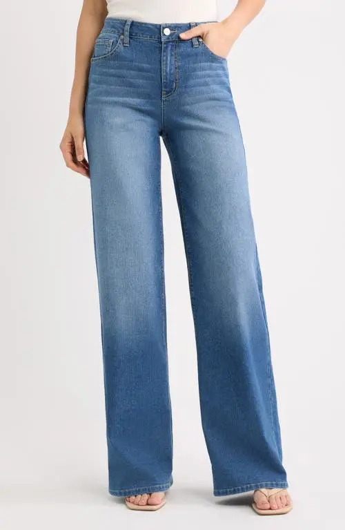 1822 Denim Low Rise Wide Leg Jeans