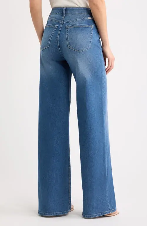 1822 Denim Low Rise Wide Leg Jeans