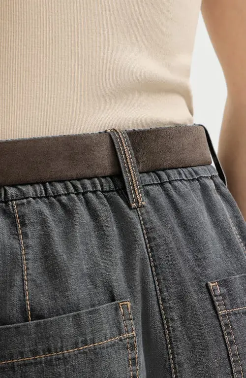 Brunello Cucinelli Lightweight Denim Trousers - Dark Grey