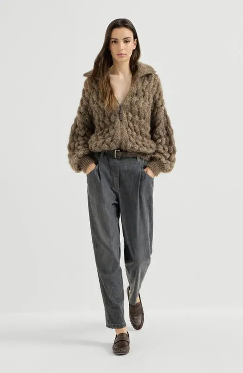 Brunello Cucinelli Lightweight Denim Trousers - Dark Grey