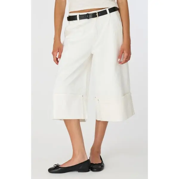 FADE OUT LOUD Roxie Cuffed Selvedge Denim Shorts
