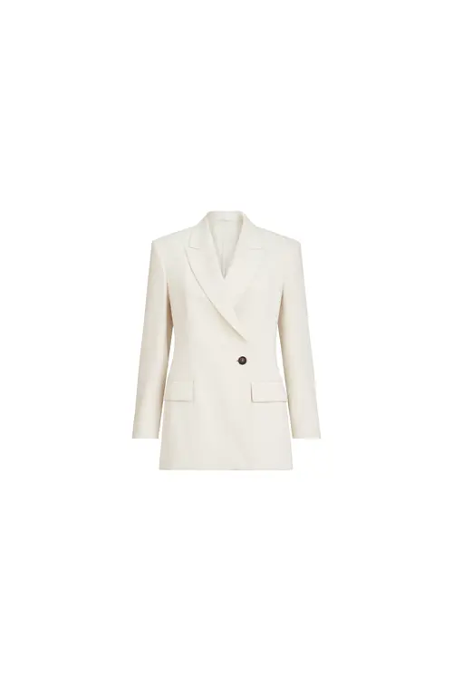 Brunello Cucinelli Couture Twill Blazer With Monili
