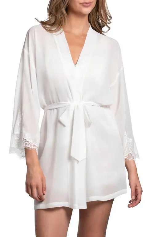 IN BLOOM BY JONQUIL Britney Chiffon Wrap Robe - Ivory