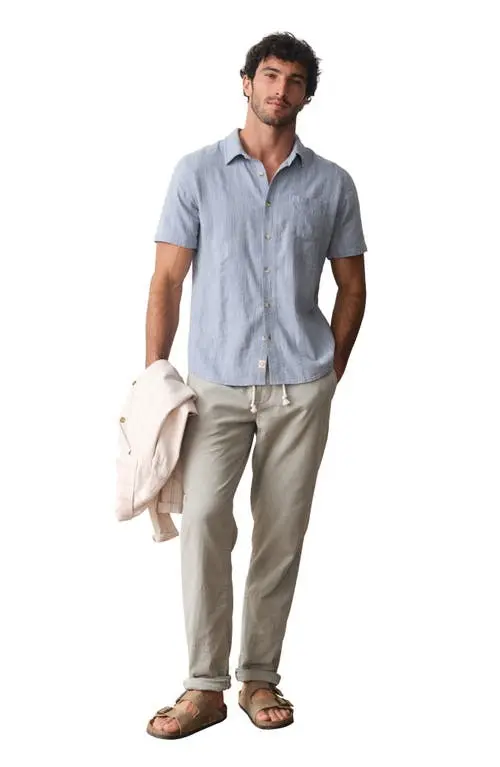 Marine Layer Classic Stretch Selvage Short Sleeve Shirt
