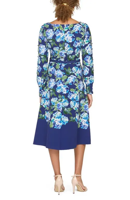 KAY UNGER Briony Floral Midi Dress