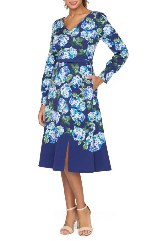 KAY UNGER Briony Floral Midi Dress