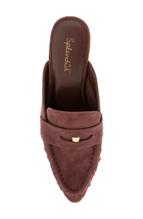 Splendid Lotus Penny Loafer Mule - Ash Wine
