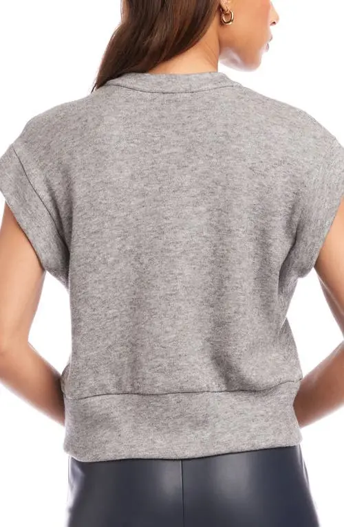 Fifteen Twenty Morgan V-neck Top - Gray