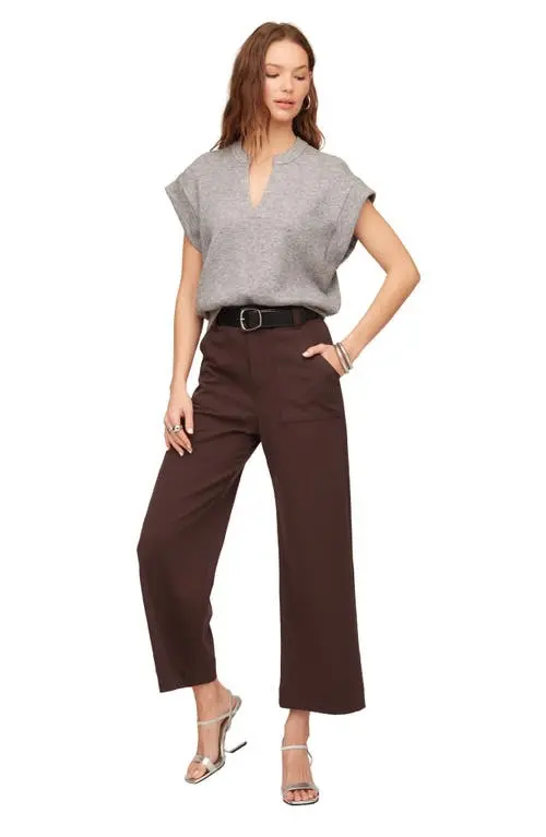 Fifteen Twenty Morgan V-neck Top - Gray