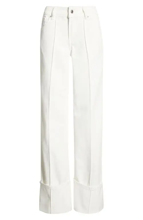 FADE OUT LOUD Ida Selvedge Seamed Wide Leg Jeans