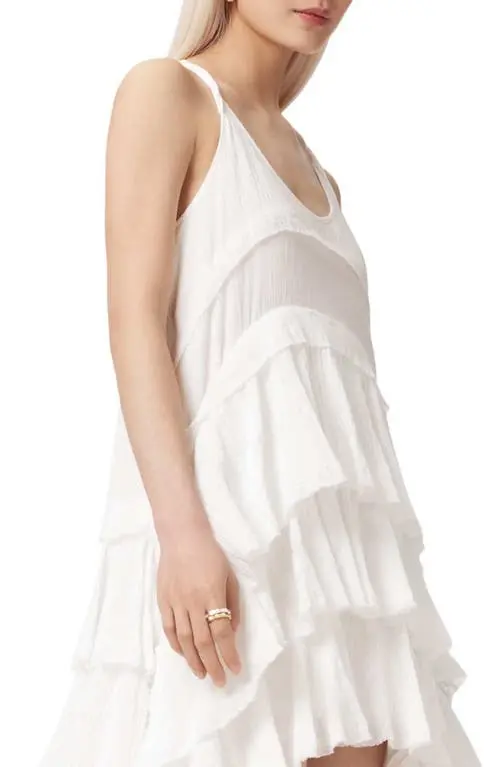 ALLSAINTS Cavarly High-low Ruffled Cotton Crepe Dress - White
