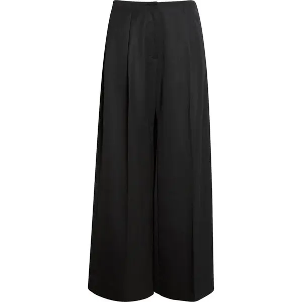Simone Rocha Back Bow Wide Leg Trousers - Black