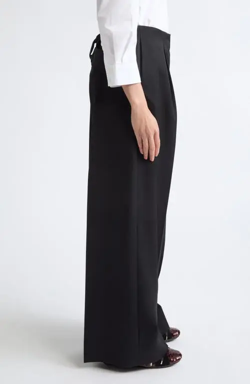 Simone Rocha Back Bow Wide Leg Trousers