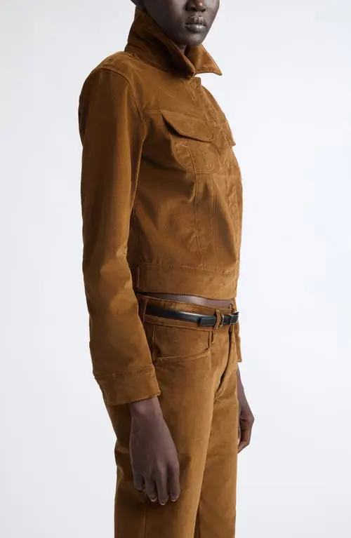 TOM FORD Stretch Cotton Velvet Western Jacket