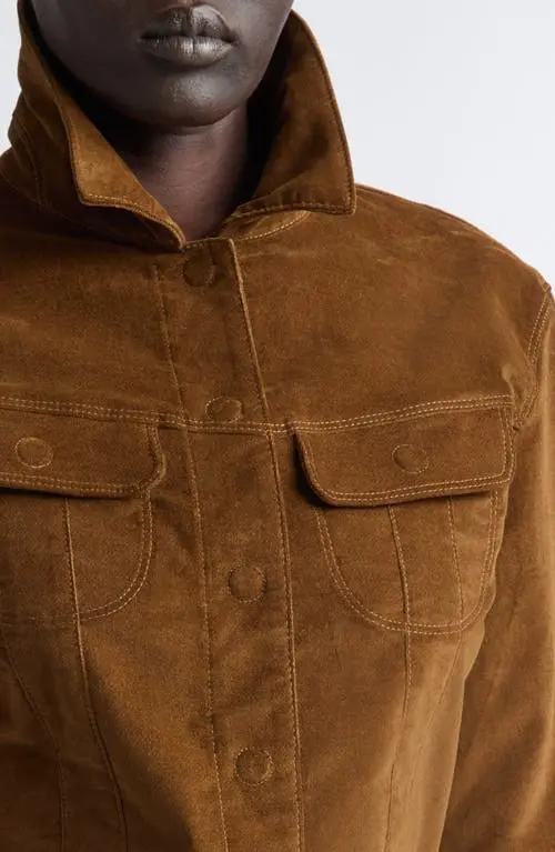 TOM FORD Stretch Cotton Velvet Western Jacket