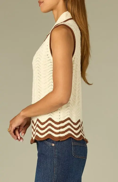 Wit & Wisdom Cotton Pointelle Sweater Vest
