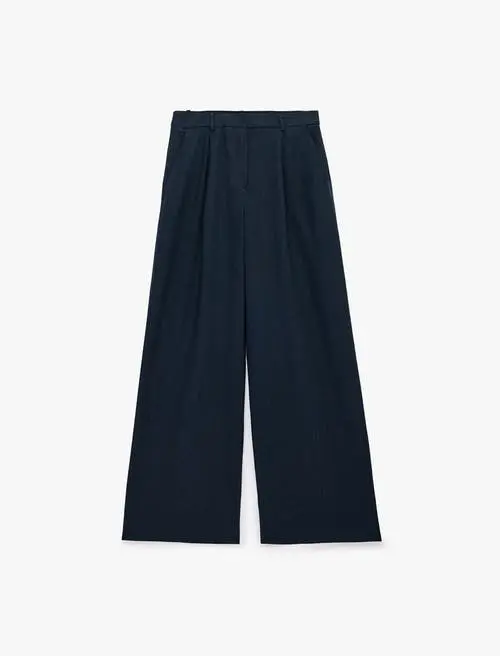Koton Mid-rise Wide Leg Trousers