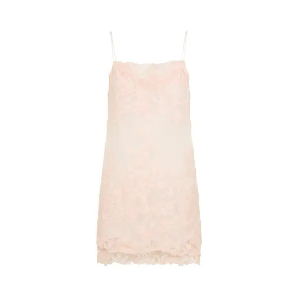 ERMANO SCERVINO Ermanno Scervino Silk Mini Dress With Floral Embroidery - Multicolor