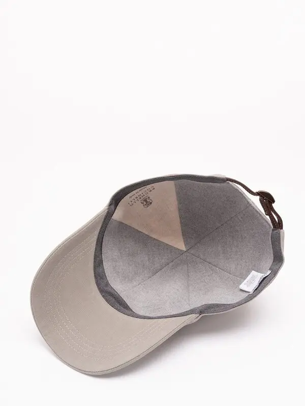 Brunello Cucinelli Baseball Cap With Embroidery