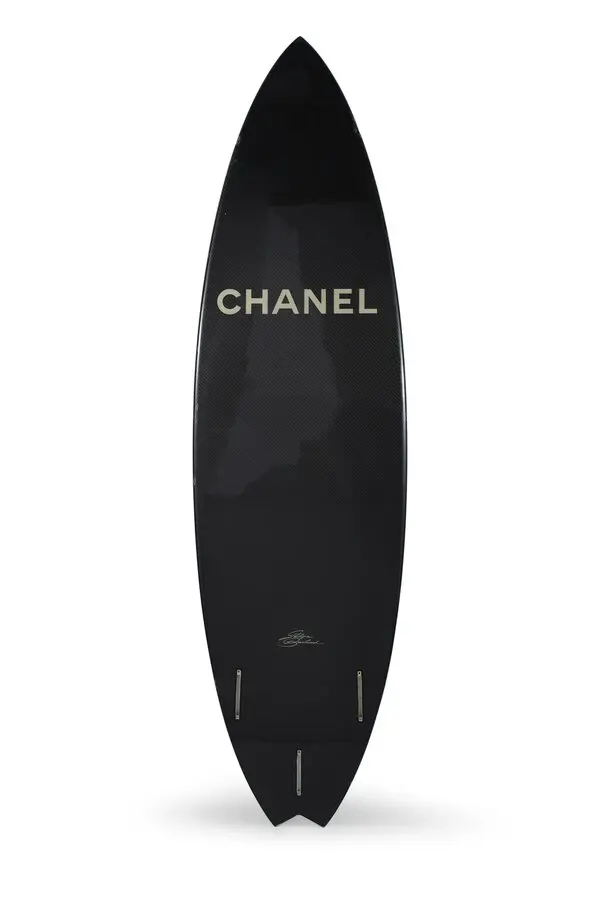 Chanel Carbon Fiber Logo Surfboard