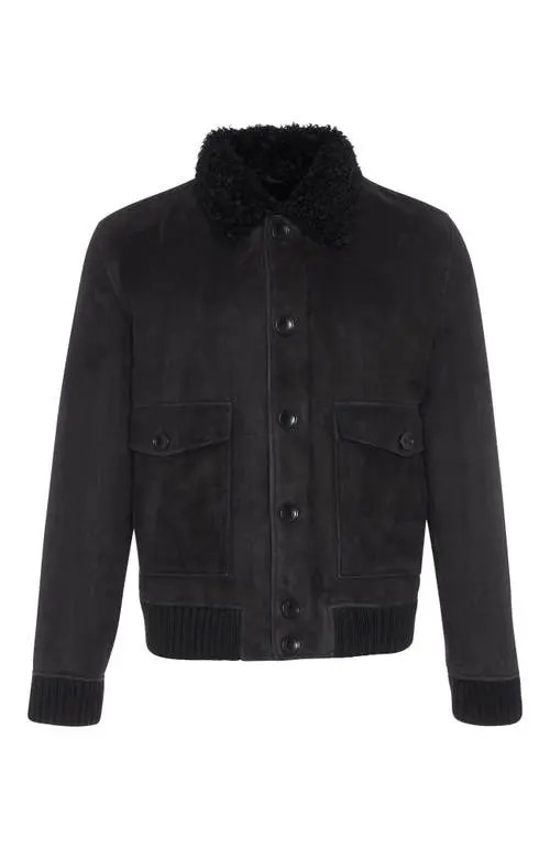 Gorski Genuine Shearling Bomber Jacket