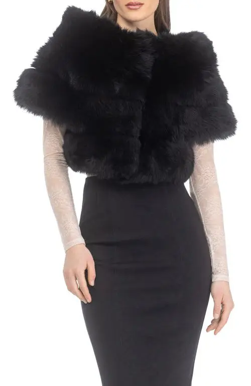 Gorski Genuine Shearling Lamb Capelet