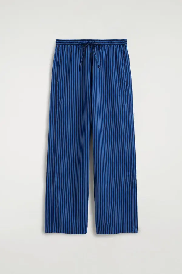 Cos Piped Striped Drawstring Pants