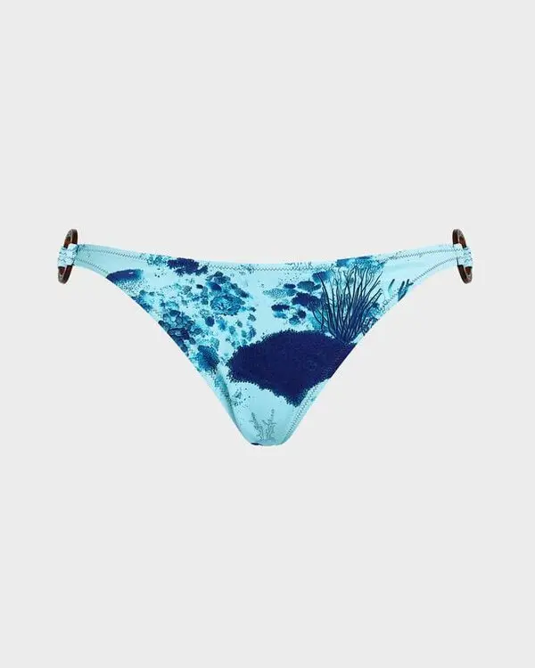 Vilebrequin Mini Brief Bikini Bottom Coral Reef Swimwear Fine - Blue