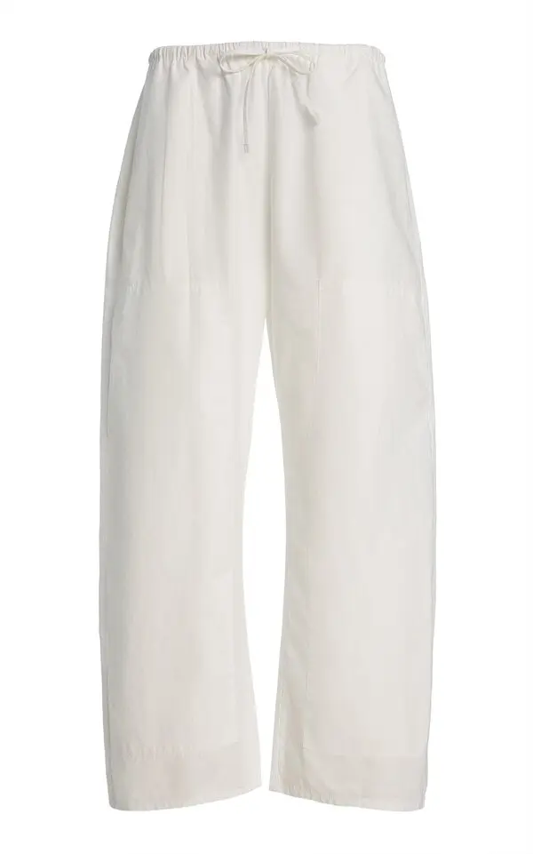 LESET Kyoto Cotton Carpenter Pants - White