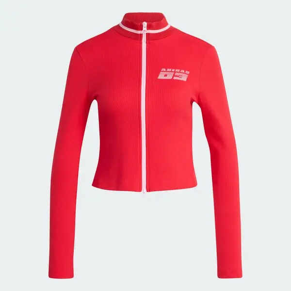Adidas Seasonal Essentials Racing Full-zip Cardigan Pure Ruby