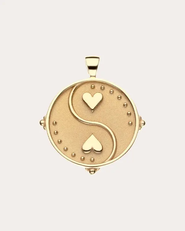 JANE WIN Balance Original Coin Pendant Necklace - Gold
