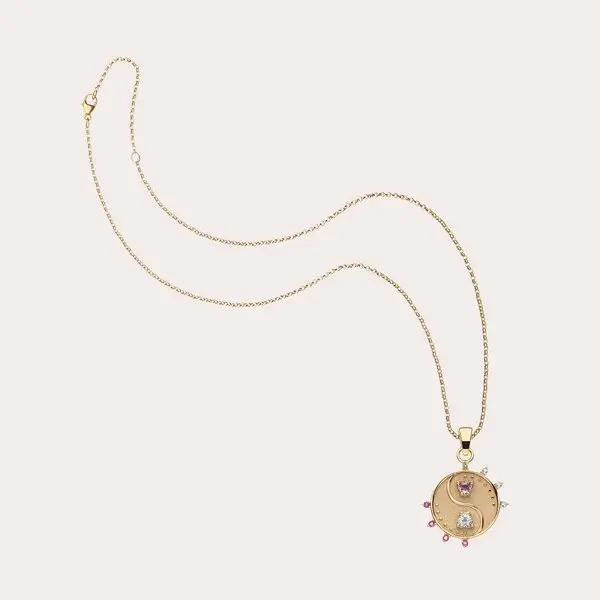 JANE WIN Petite Coin Pendant Necklace