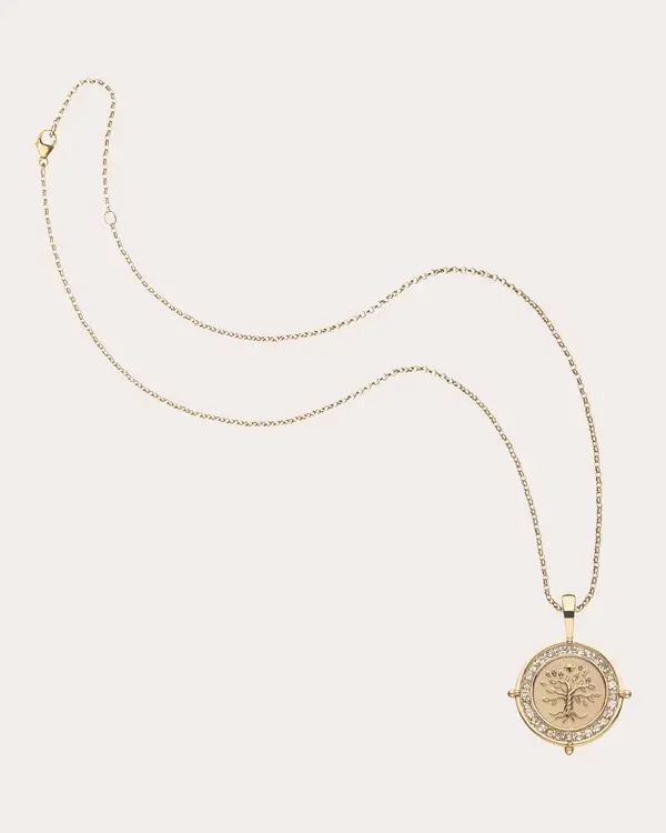 JANE WIN Faith Petite Coin Pendant Necklace
