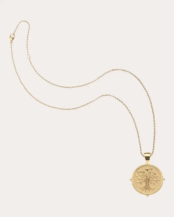 JANE WIN Faith Small Coin Pendant Necklace