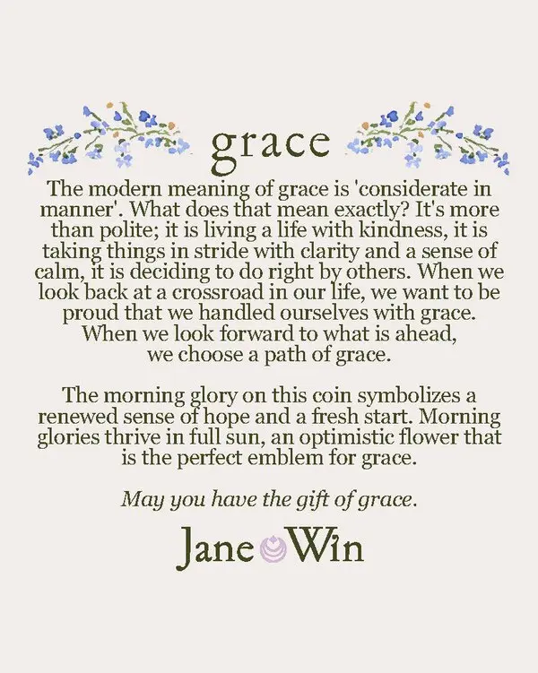 JANE WIN Amethyst & Tanzanite Grace Petite Coin Necklace