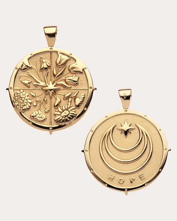 JANE WIN Hope Original Coin Pendant Necklace