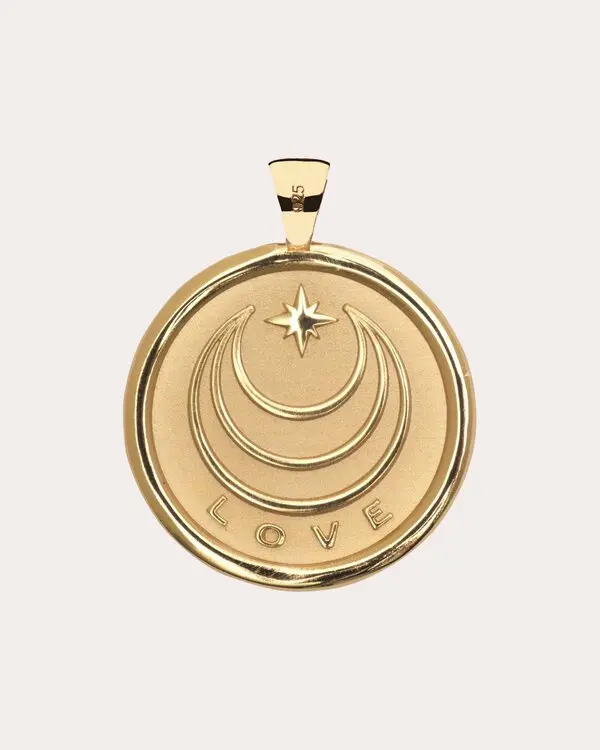 JANE WIN Love Original Coin Pendant Necklace