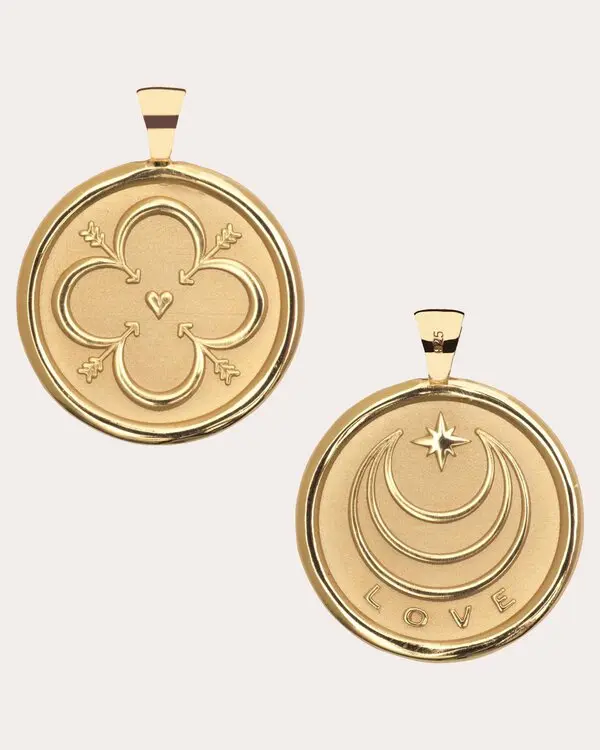 JANE WIN Love Original Coin Pendant Necklace