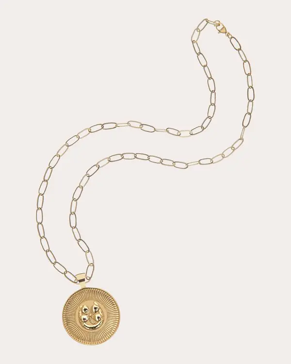 JANE WIN Lucky Original Coin Pendant Necklace