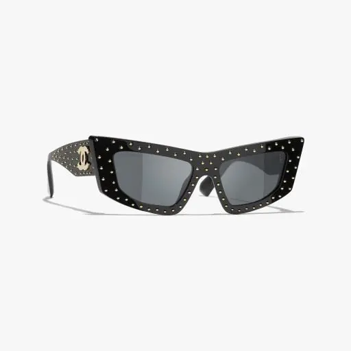 Chanel Cat Eye Sunglasses - Black