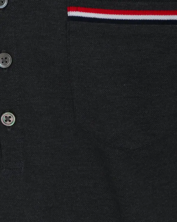 Thom Browne Short Sleeves Polo - Grey