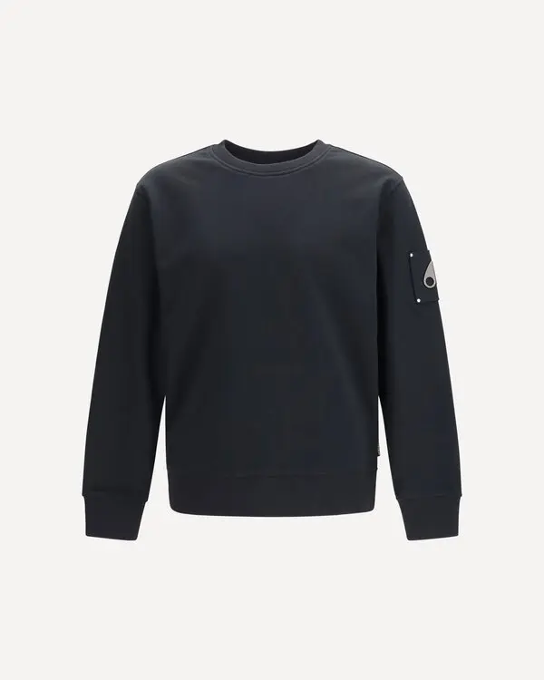 Moose Knuckles Hartsfield Crewneck Sweatshirt - Black