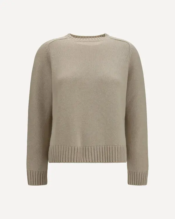 Loro Piana Parksvie Cashmere Crewneck Sweater Femae - Beige