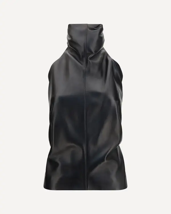 Khaite Rone Leather Top
