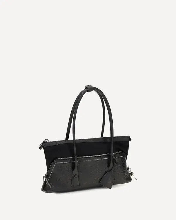 MAISON MARGIELA 5ac Shoulder Bag In Leather With Logo