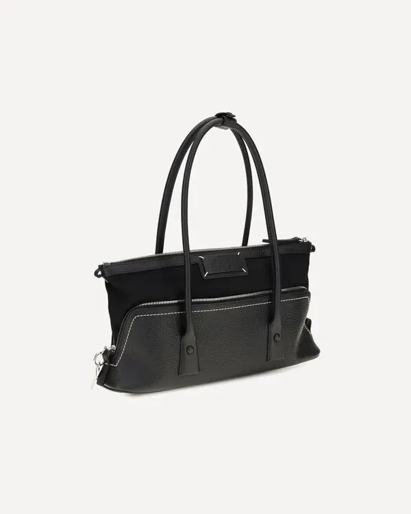 MAISON MARGIELA 5ac Shoulder Bag In Leather With Logo